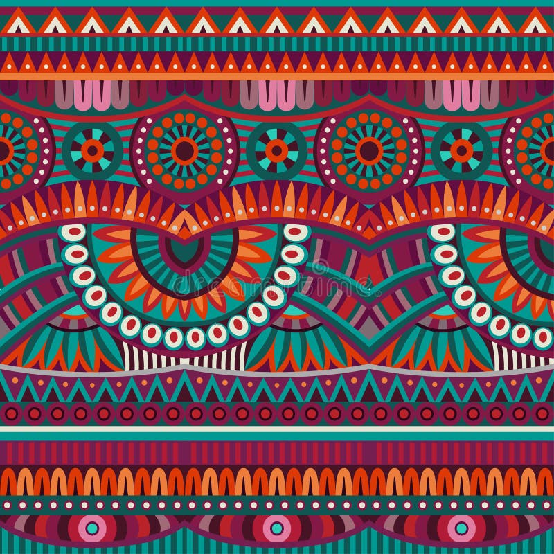 Abstract Ethnic Pattern stock vector. Illustration of ethnic - 38348493