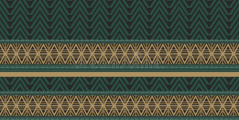 Abstract Vector Tribal Ethnic Seamless Pattern from Indonesia Country ...