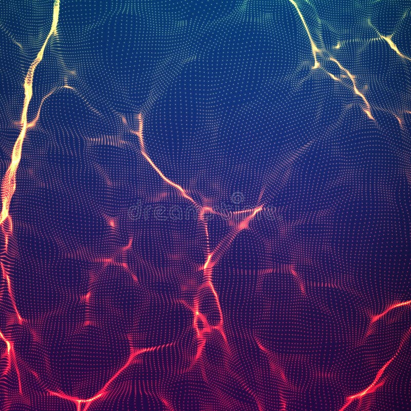 Light Array over Horizon stock illustration. Illustration of black ...