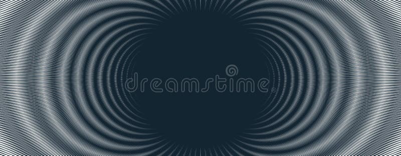 Abstract Vector Wave Background Made with Linear Moire, Op Art Effect ...