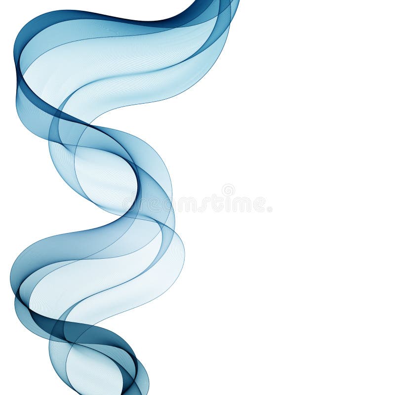 Abstract Vector Wave in Blue Color. Design Element. Presentation ...