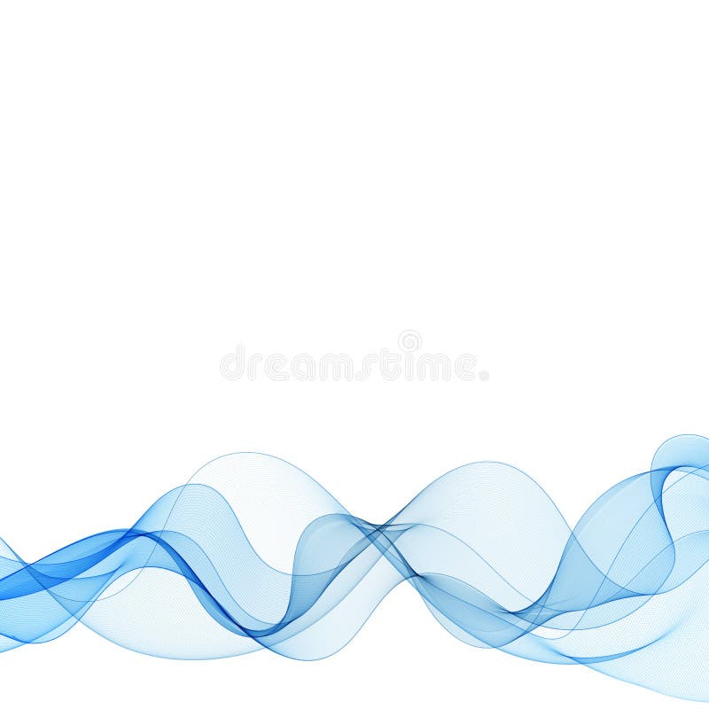 Abstract Vector Wave in Blue Color. Eps 10 Stock Vector - Illustration ...