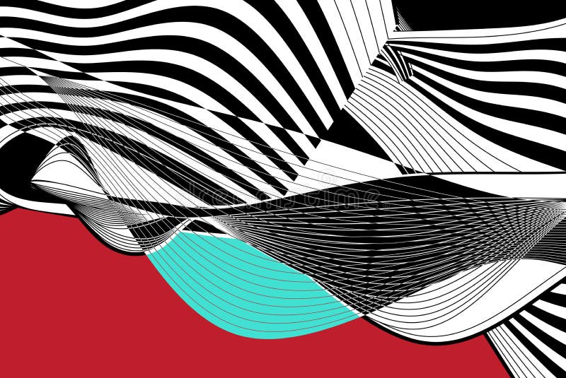 Abstract Vector Wave Graphics Stock Vector - Illustration of ocean ...