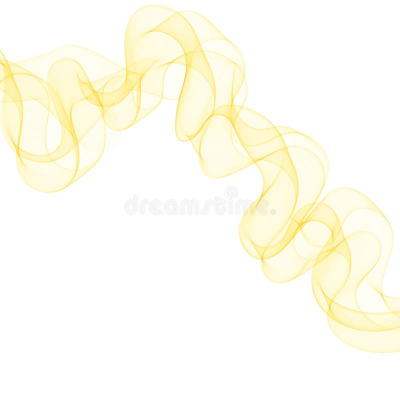 Abstract Vector Wave. Orange and Yellow Wavy Lines. Eps 10 Stock ...