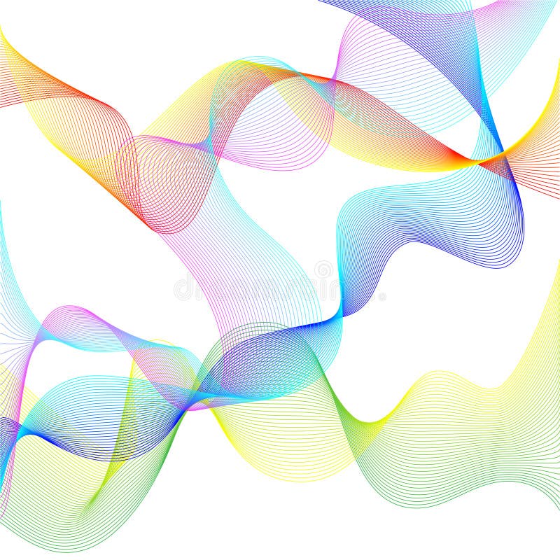 Abstract vector waves. stock vector. Illustration of dynamic - 119794132