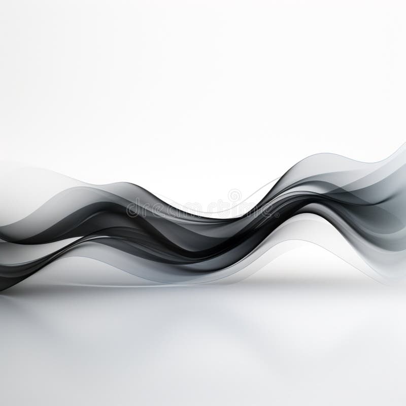 Abstract Vector Wavy Lines Flowing Smooth Curves Stock Illustration ...