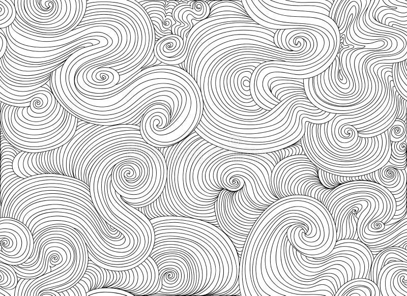 Abstract Vector Wavy Seamless Pattern. Endless Decorative Texture Stock ...