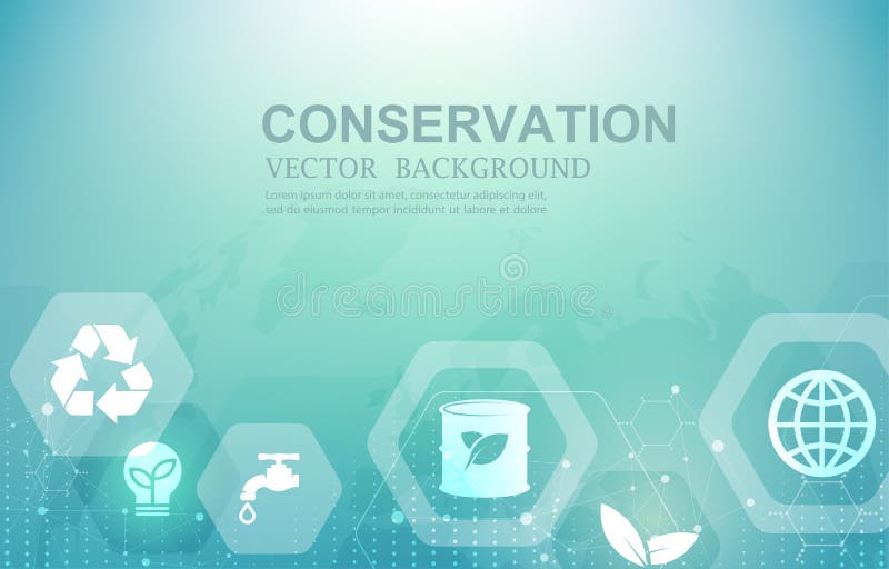 World Conservation ,business Resource Ideas Using Vector Flat ...