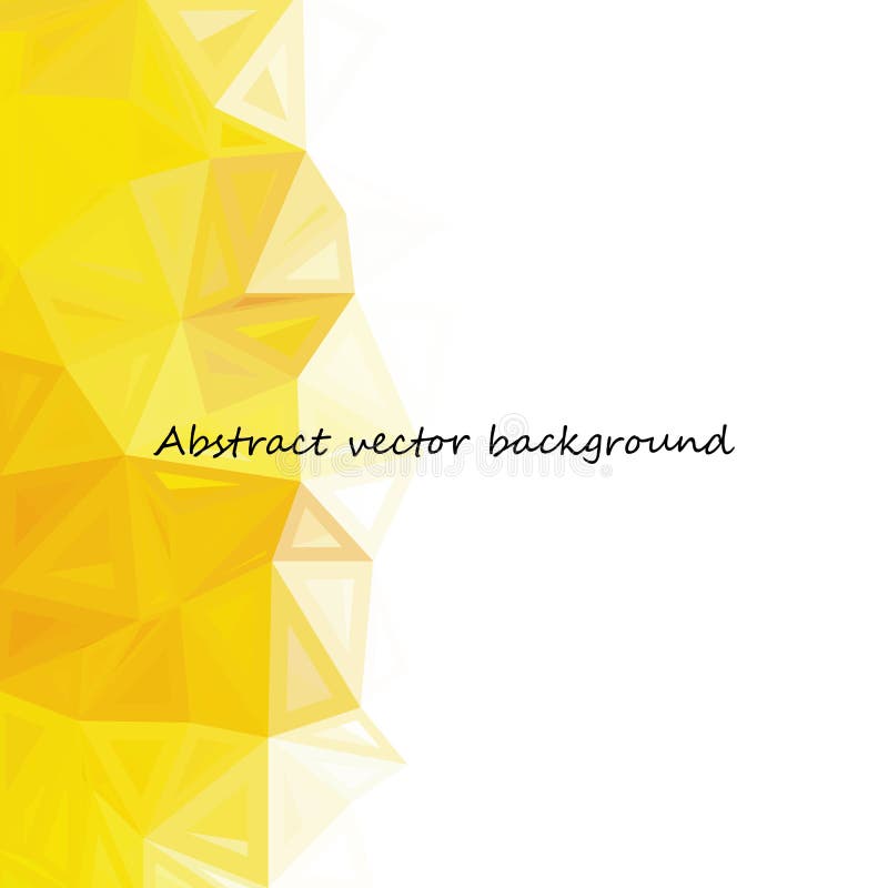 Abstract Vector Yellow Triangles Pattern. Eps 10 Stock Vector ...