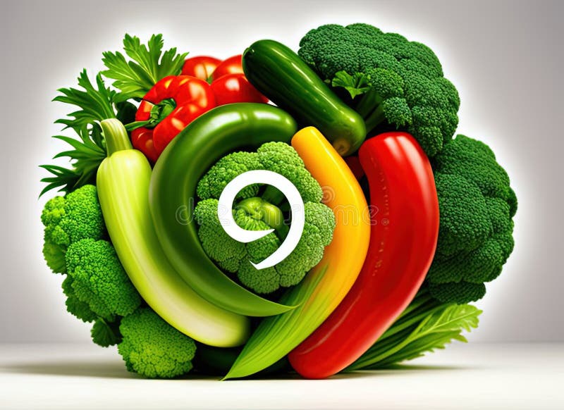 Abstract Vegetables Illustration. Stock Illustration - Illustration of ...