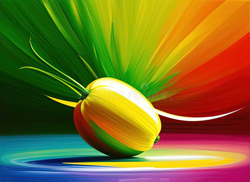 Abstract Vegetables, Illustration. Stock Illustration - Illustration of ...