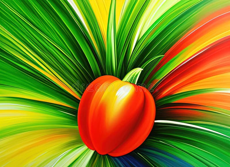 Abstract Vegetables, Illustration. Stock Illustration - Illustration of ...