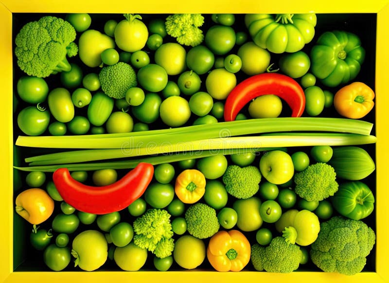 Abstract Vegetables Illustration. Stock Illustration - Illustration of ...