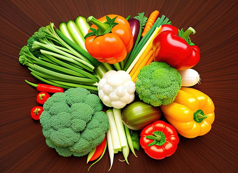 Abstract Vegetables Illustration. Stock Illustration - Illustration of herb, diffusion: 275002098