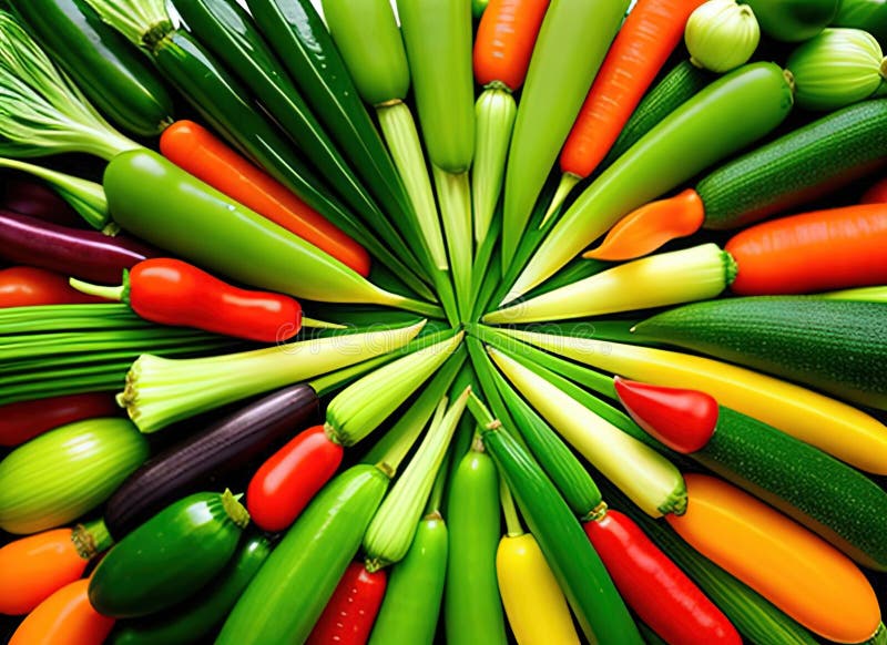 Abstract Vegetables Illustration. Stock Illustration - Illustration of ...