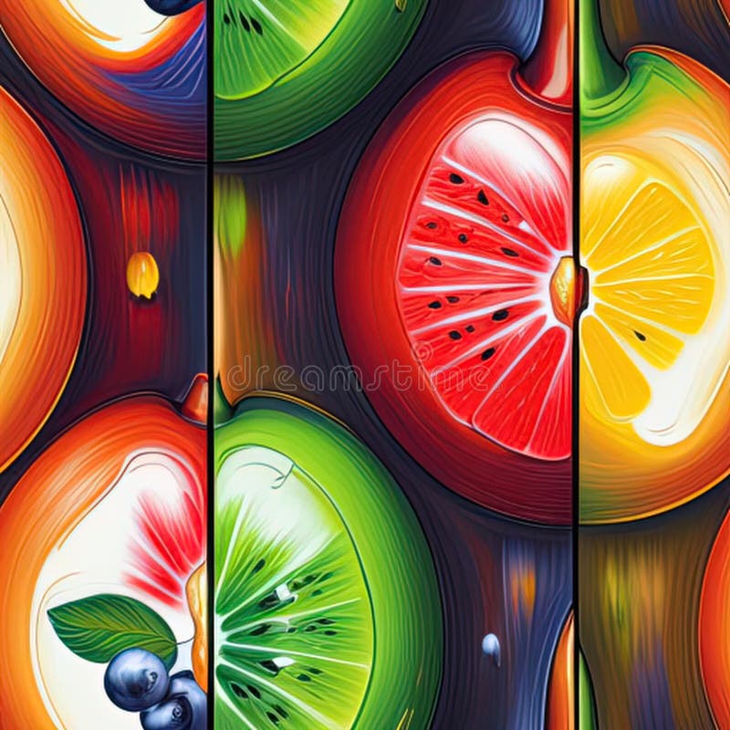 Abstract Vegetables, Illustration. Seamless Pattern Stock Illustration ...