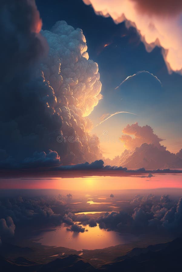 Abstract Vertical Background Colorful Beautiful Background Sky Graphic ...