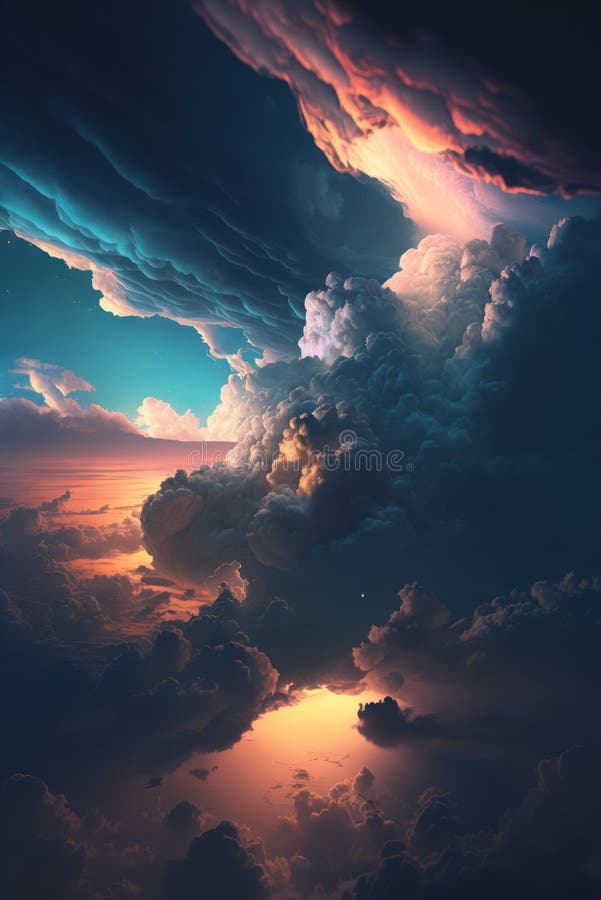 Abstract Vertical Background Colorful Beautiful Background Sky Graphic ...