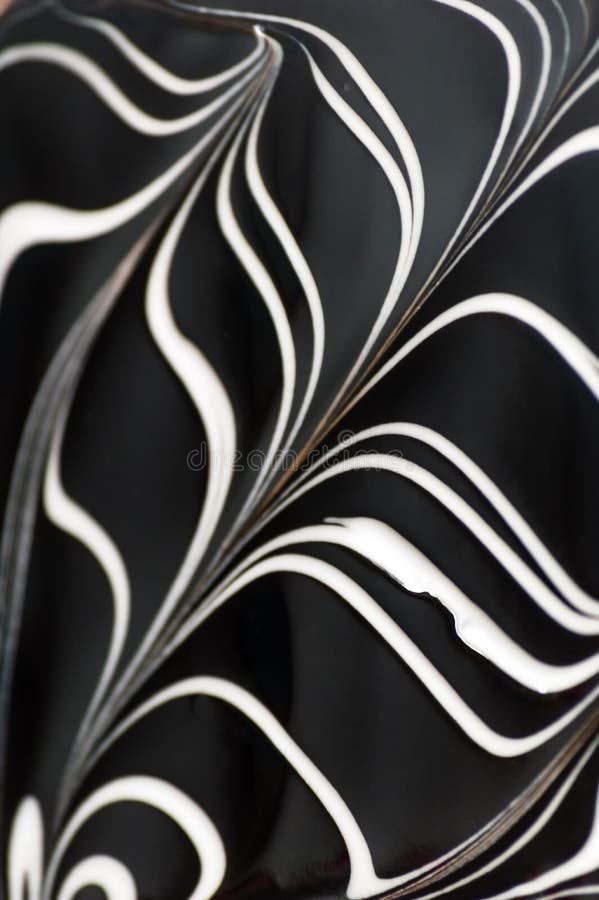 Abstract Vertical Background. White Curved Lines on a Dark Brown ...