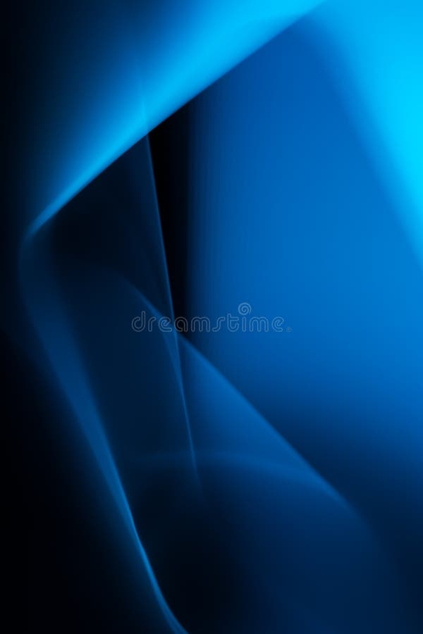 Abstract Vertical Black and Blue Background Banner with Smooth Lines ...
