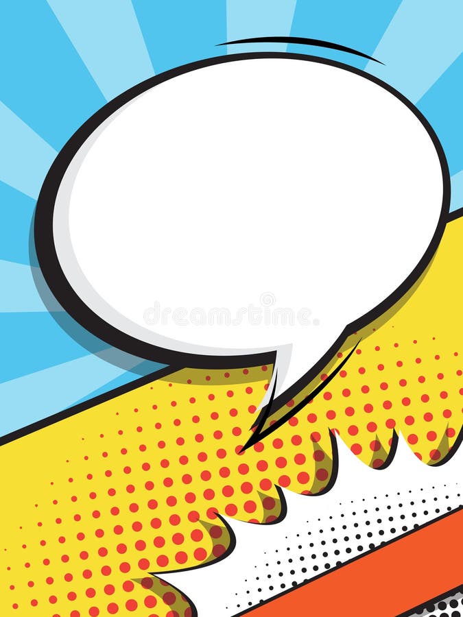 Two Vertical Comic Pages Style Banner Design Stock Vector ...