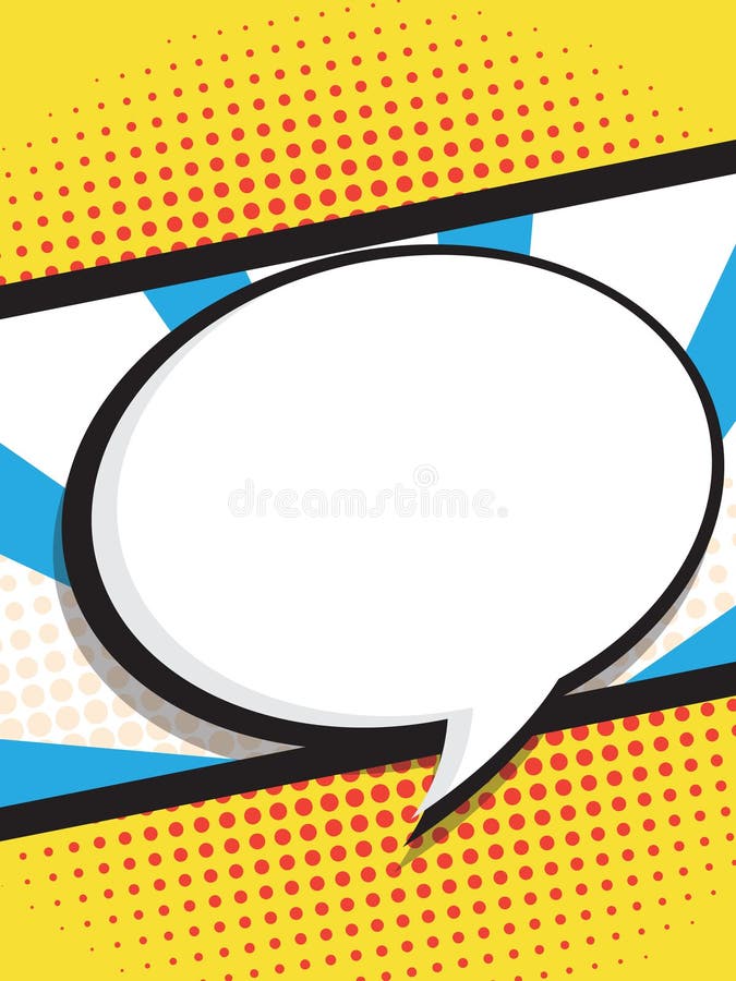 Two Vertical Comic Pages Style Banner Design Stock Vector ...