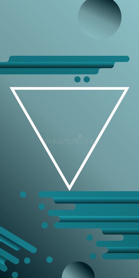 Abstract Vertical Dark Green Gradient Background with Triangular Frame ...