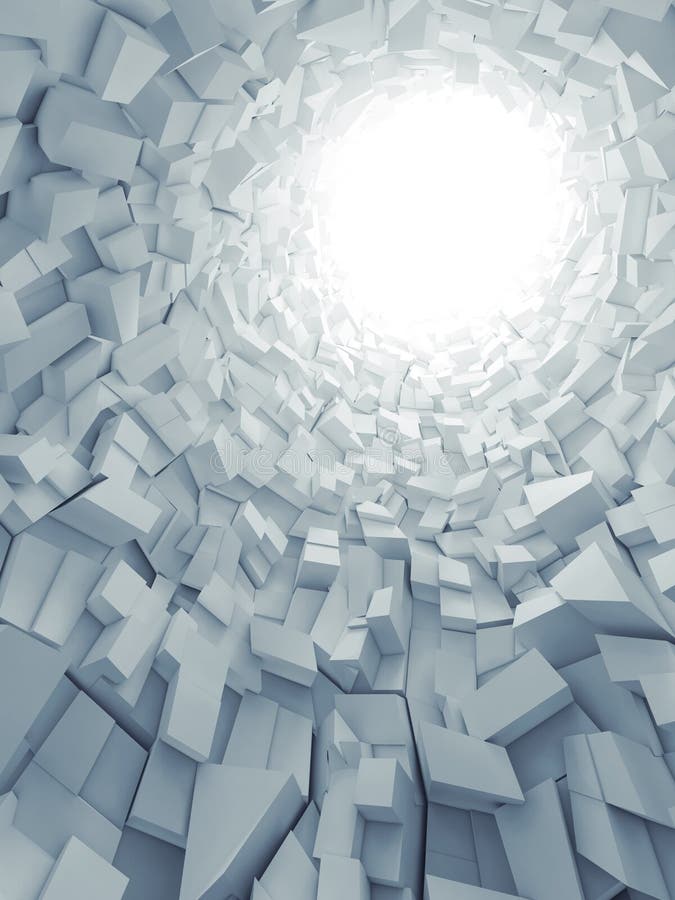 Abstract Vertical Digital Background, 3d Stock Illustration ...