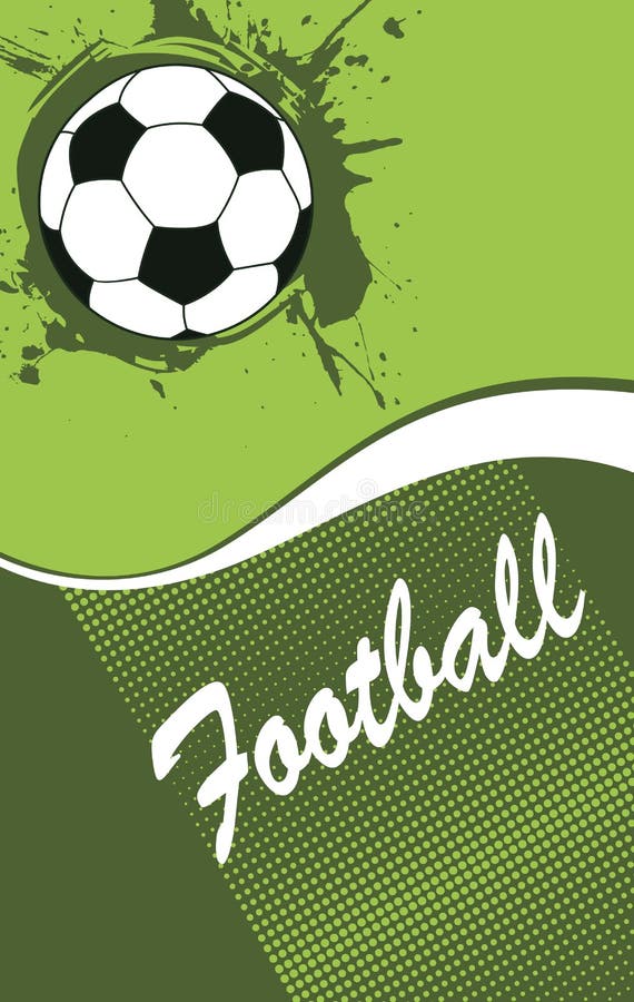 Abstract Vertical Football Banner Stock Vector - Illustration of sport ...