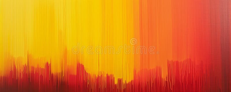 Abstract Vertical Gradient Painting with Vivid Yellow and Red Colors ...