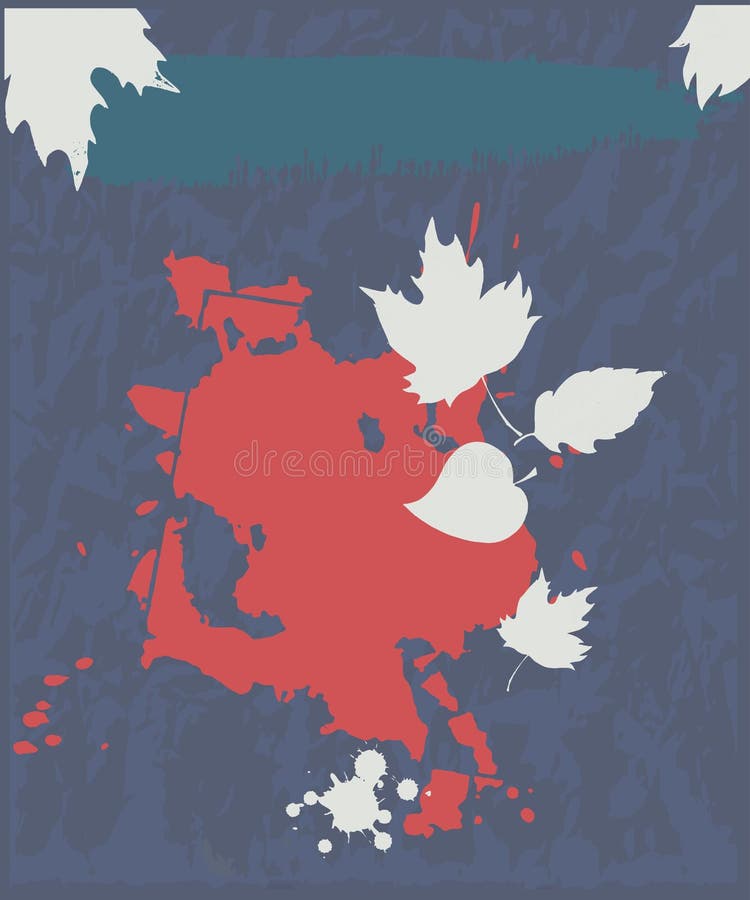 Abstract Vertical Grunge Colorful Vector Background. Texture, Leaves ...