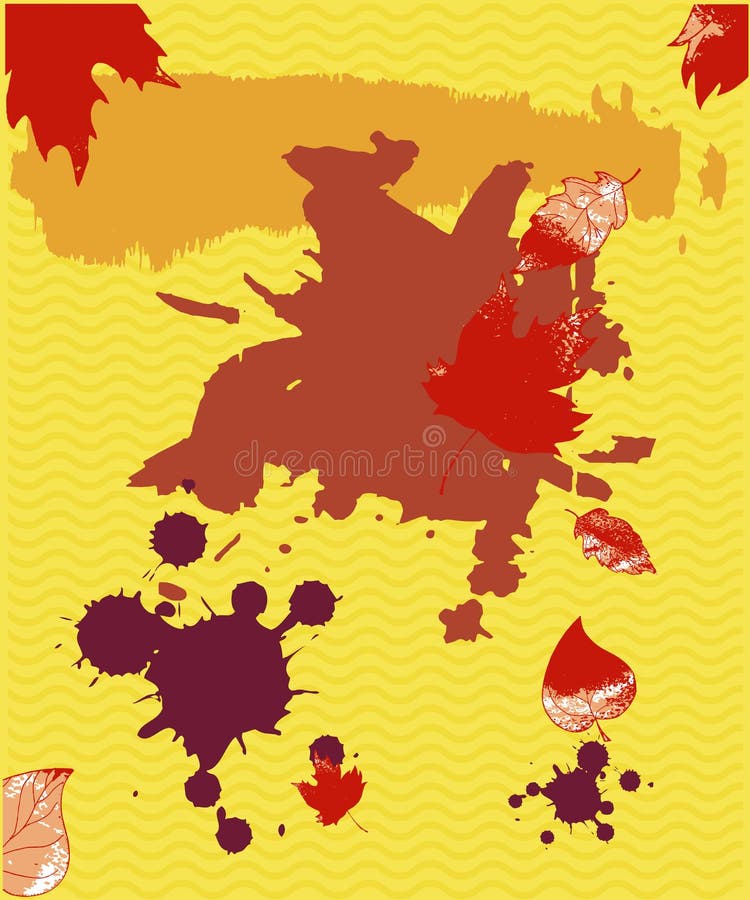 Abstract Vertical Grunge Colorful Vector Background. Texture, Leaves ...