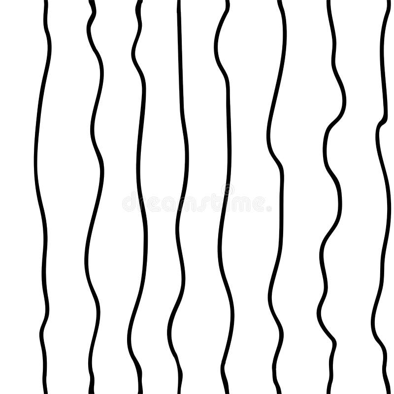 Abstract Vertical Lines with Curves Modern Print Stock Vector ...