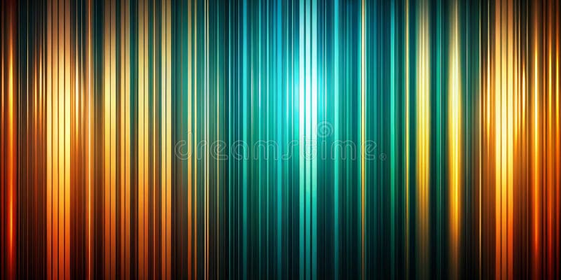 Abstract Vertical Lines Vibrant Teal, Orange, and Gold Gradient ...