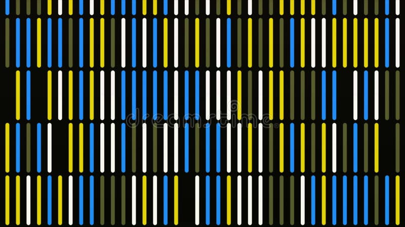 Abstract Vertical Parallel Rows of Line Segments Moving Intermittently ...
