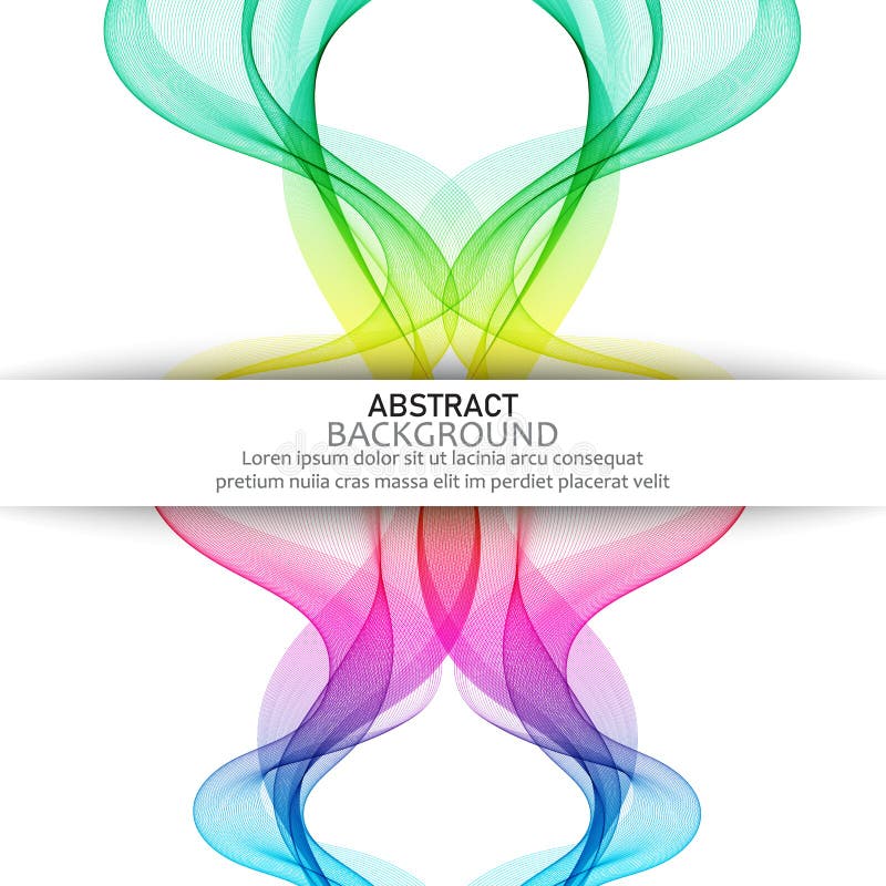 Abstract Vertical Rainbow Transparent Wave Background. Design Element ...