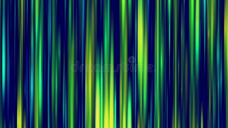 Abstract Vertical Stripes in Green and Blue, Blurred Light Pattern ...