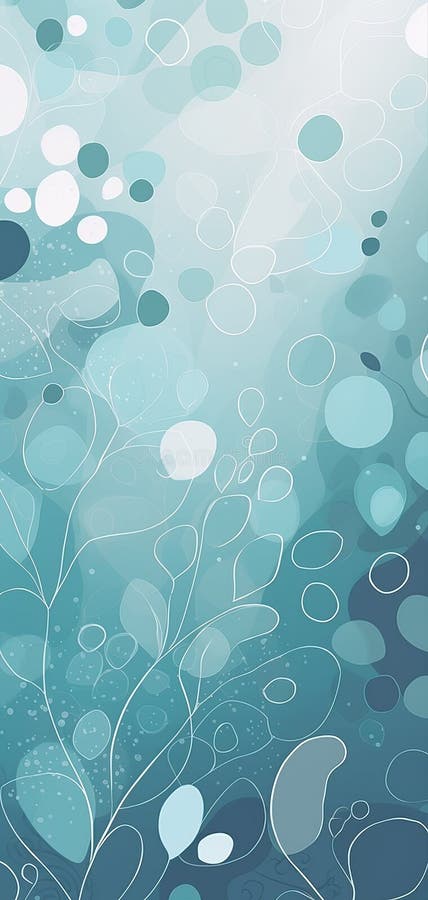 Abstract Vertical Wall Art with Organic Geometric Pattern. Generative ...