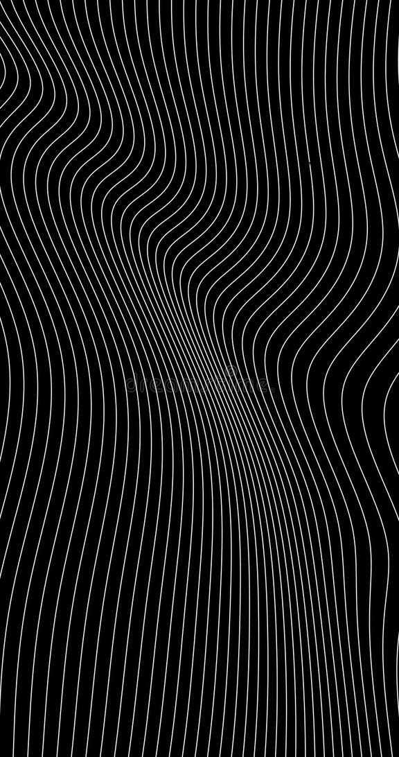 Abstract with Vertical Wavy Lines on a Black Background Vector ...