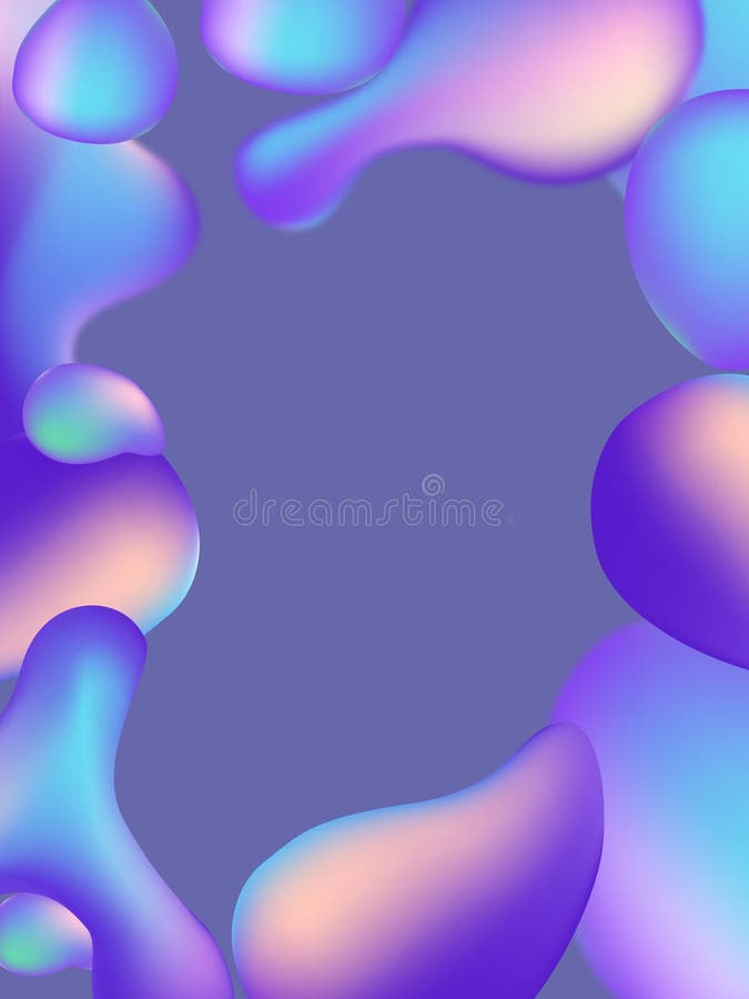 Abstract Very Pery Color Background with Gradient Shapes. Stock Vector ...