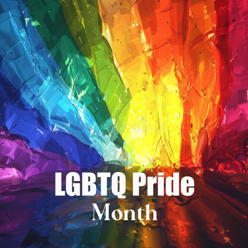 Abstract Vibrant Background Representing the Spectrum of LGBTQ Pride ...