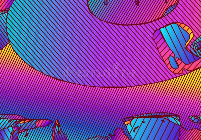 Abstract Vibrant Background with Vivid Color Gradients and Lines Stock ...