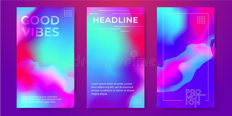 Abstract Vibrant Banner Template Stock Vector - Illustration of bright ...
