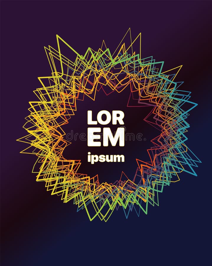 Abstract Vibrant Banner. Template for a Content Stock Vector ...