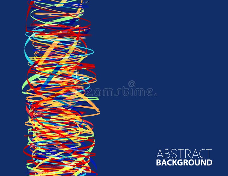 Abstract Vibrant Color Column. Vector Graphics Stock Vector ...