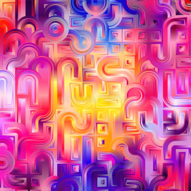 Abstract Vibrant Colors Pattern Background Design Stock Illustration ...