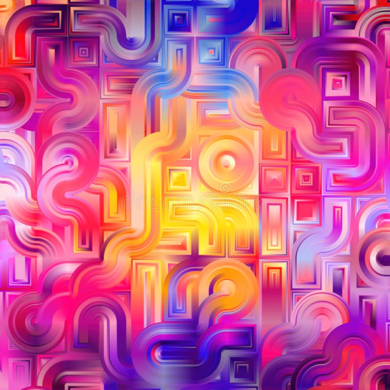 Abstract Vibrant Colors Pattern Background Design Stock Illustration ...