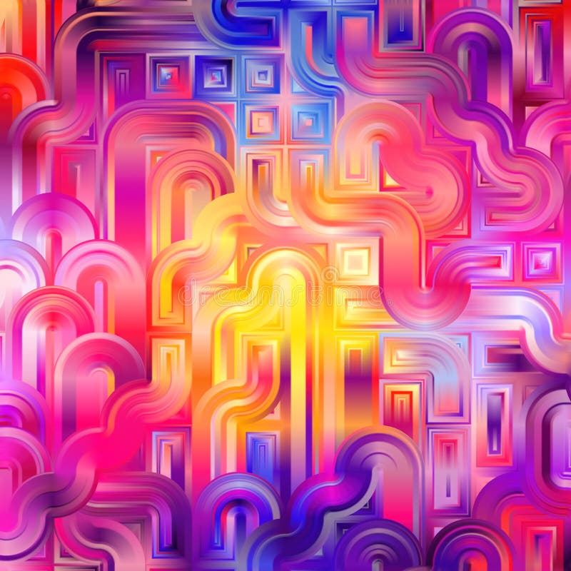Abstract Vibrant Colors Pattern Background Design Stock Illustration ...