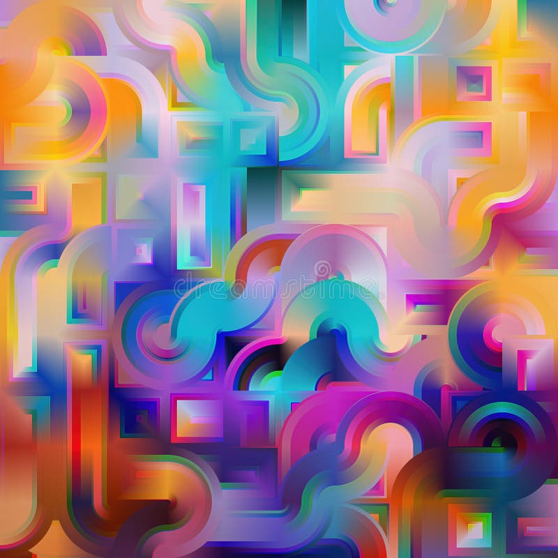 Abstract Vibrant Colors Pattern Background Design Stock Illustration ...