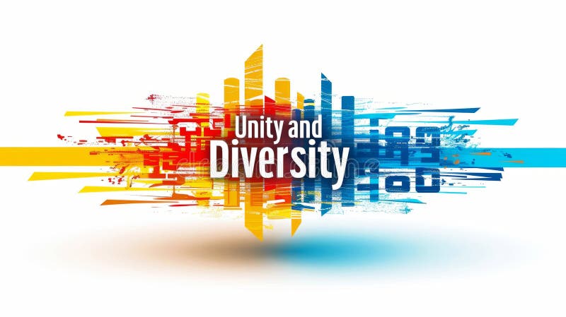 Abstract Vibrant Composition with Colorful Brushstrokes and Unity and ...